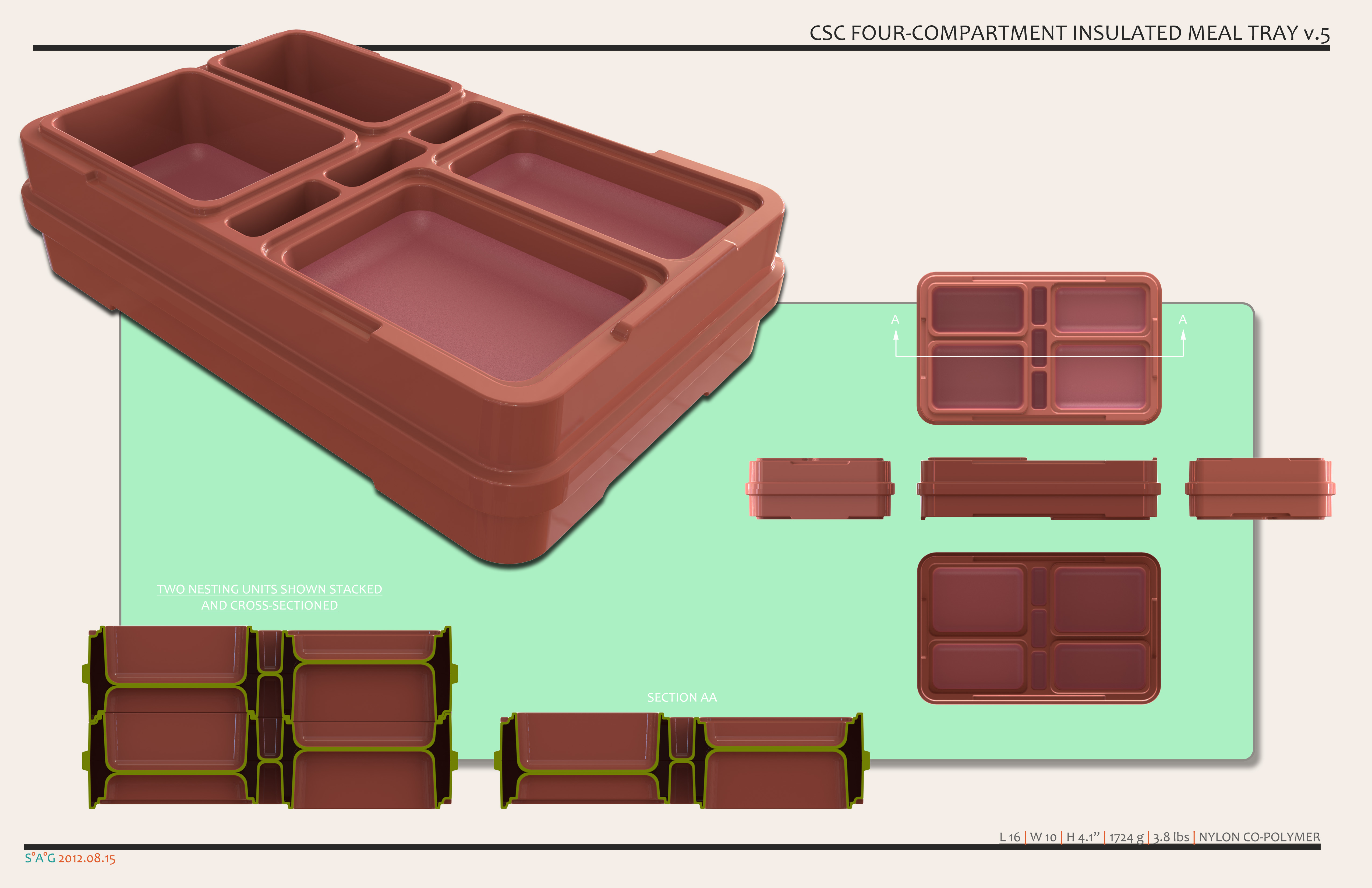 INSTITUTIONAL DESIGN: Inmate Meal Tray by Scott Graham at Coroflot.com