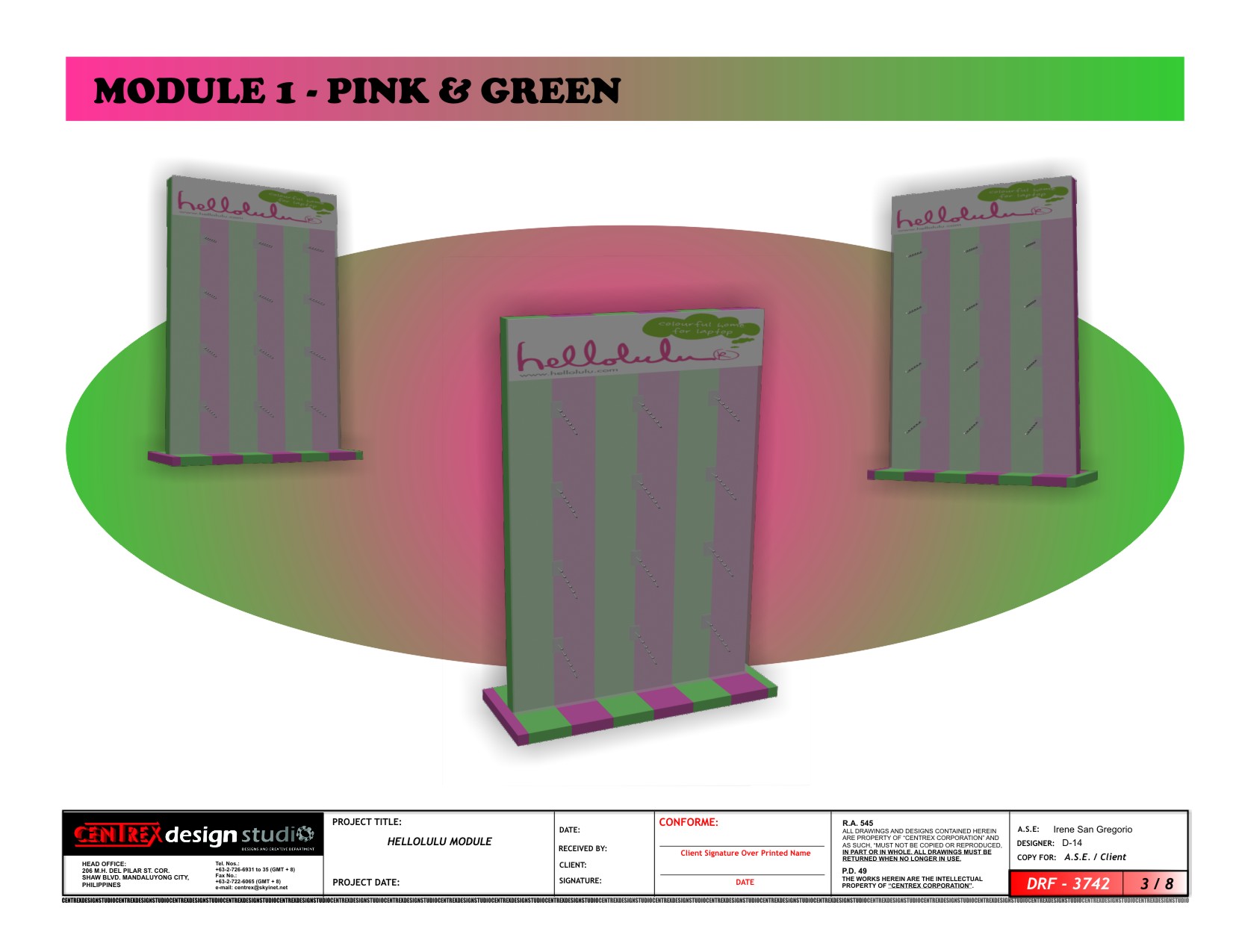 Display Modules by Deanna Daye Nilo at Coroflot.com