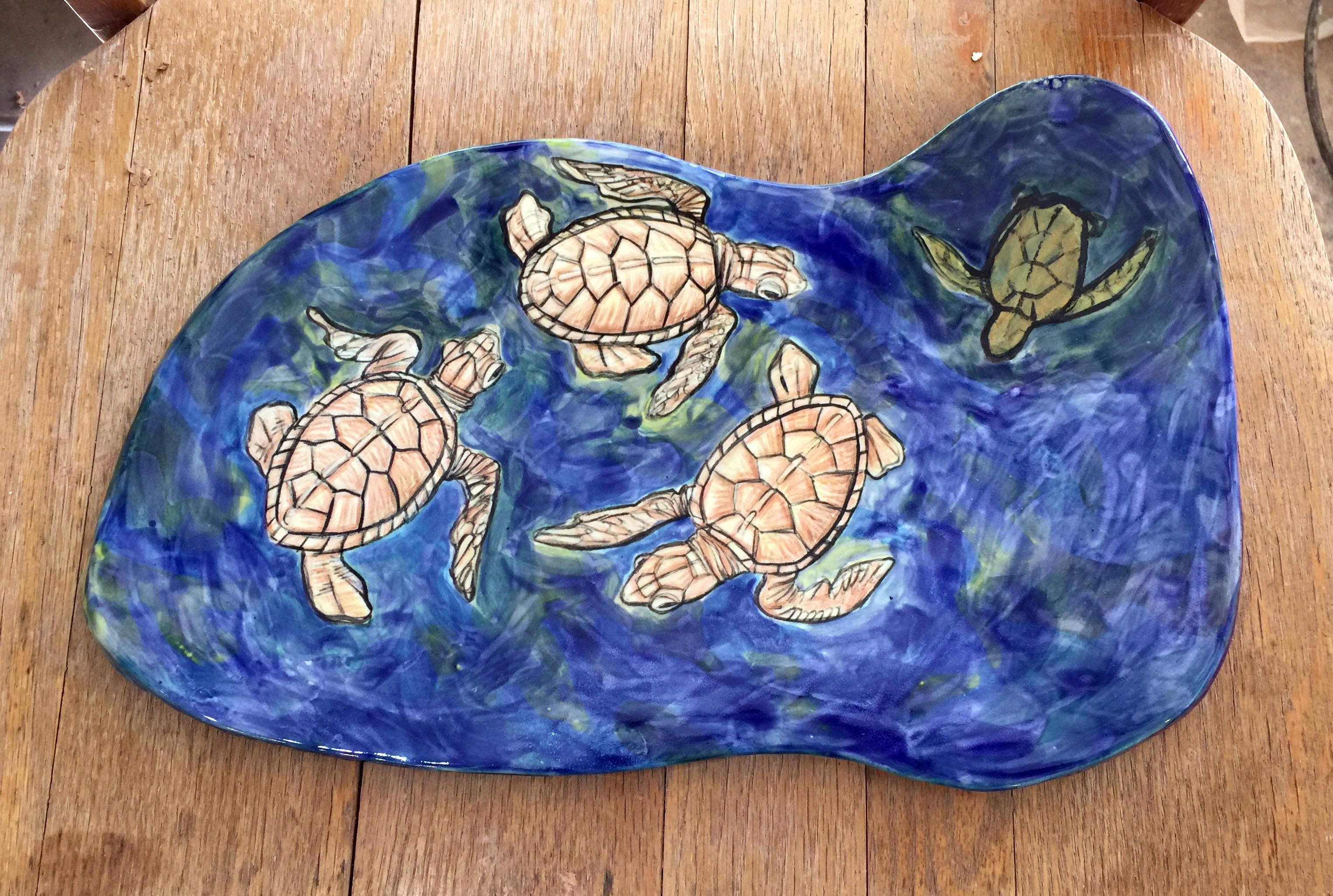 Shell and turtle plates by Melissa Stang at Coroflot.com