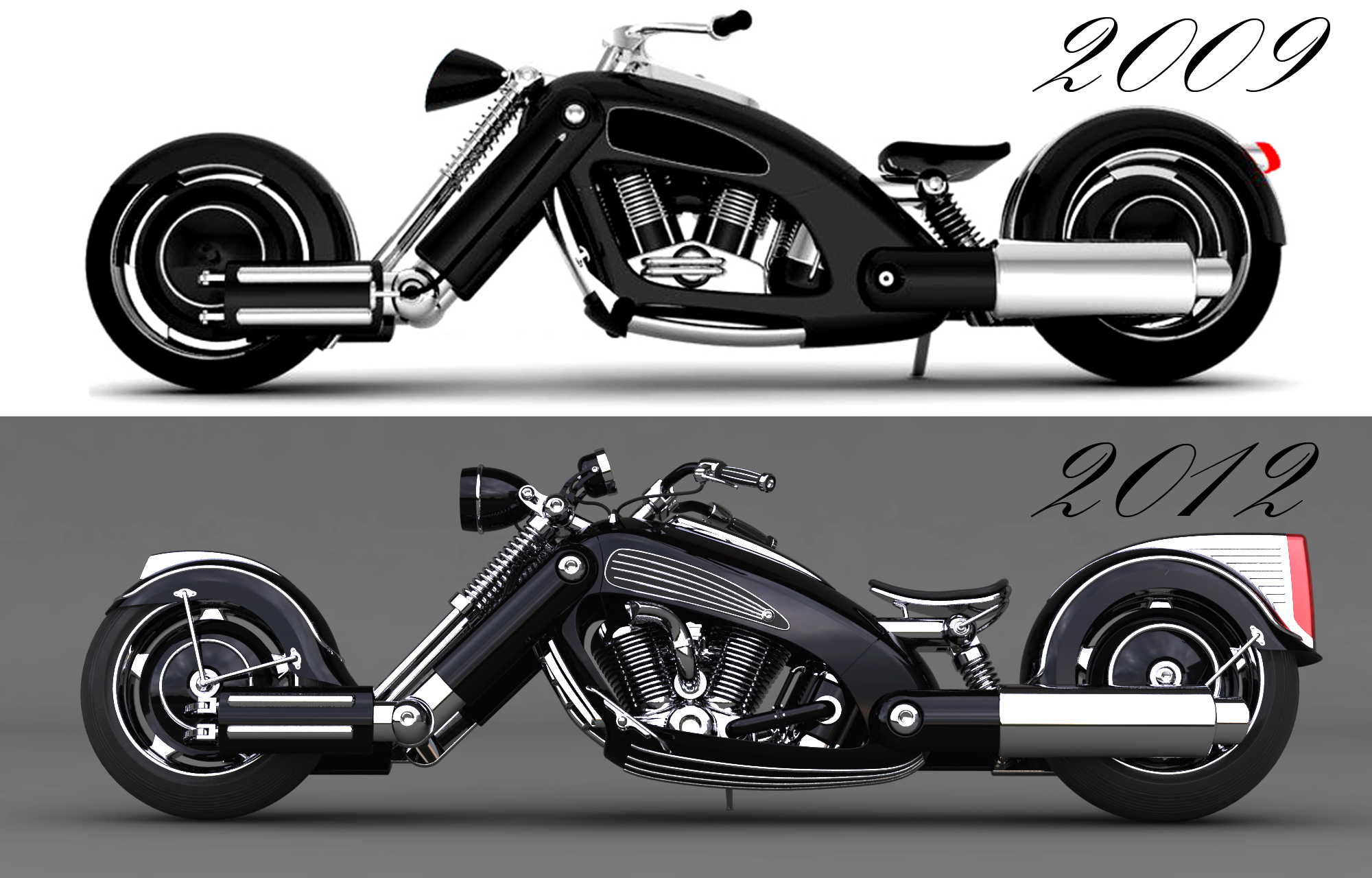 Electric Vintage Chopper Concept by Khairul Anwar Tumingan BEAR at ...