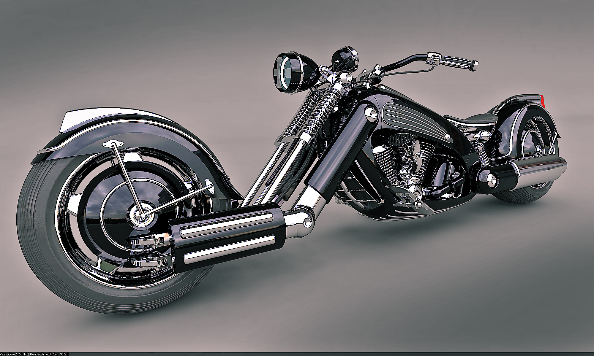 Electric Vintage Chopper Concept by Khairul Anwar Tumingan BEAR at ...