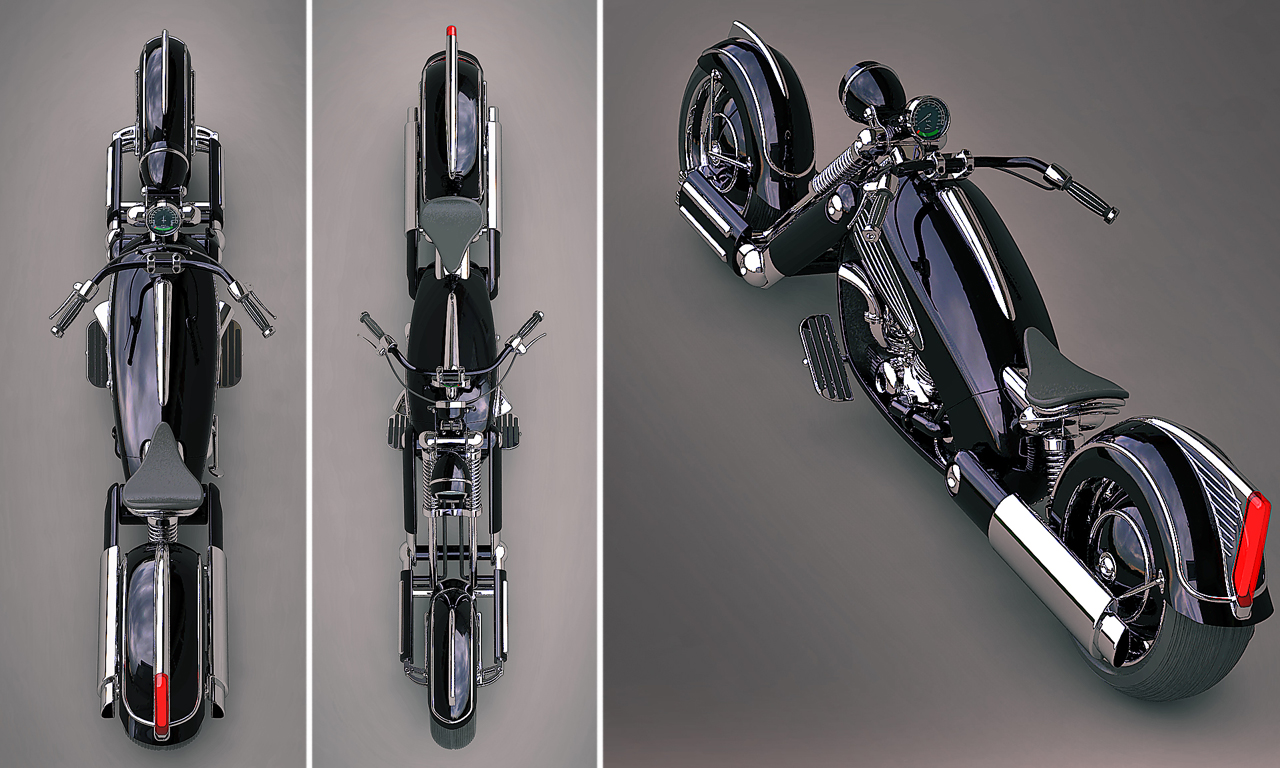 Electric Vintage Chopper Concept by Khairul Anwar Tumingan (BEAR) at ...