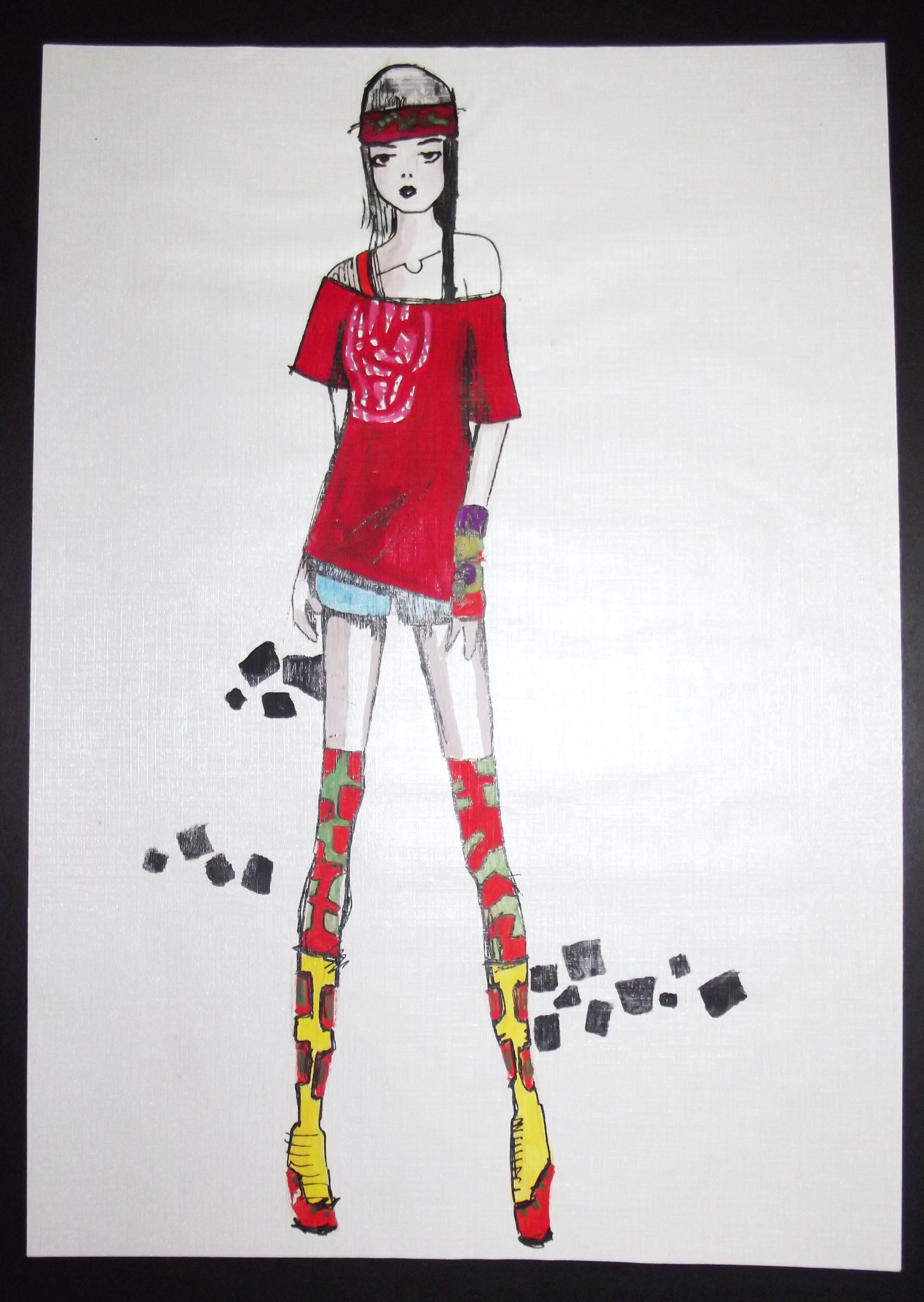 Fashion Illustration (Hand Drawing) by Marcus June at Coroflot.com