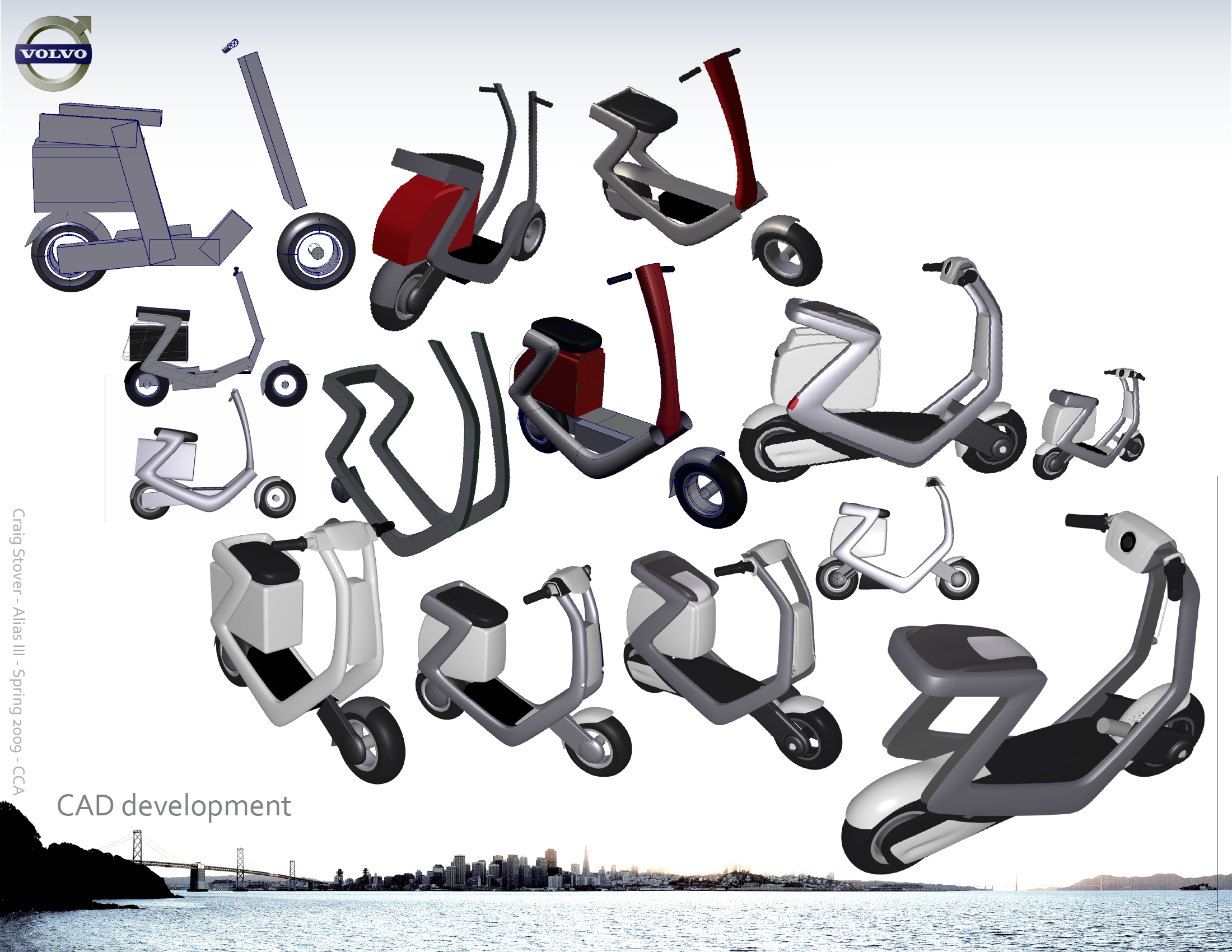 Volvo Urban Electric Scooter by Craig Stover at Coroflot.com