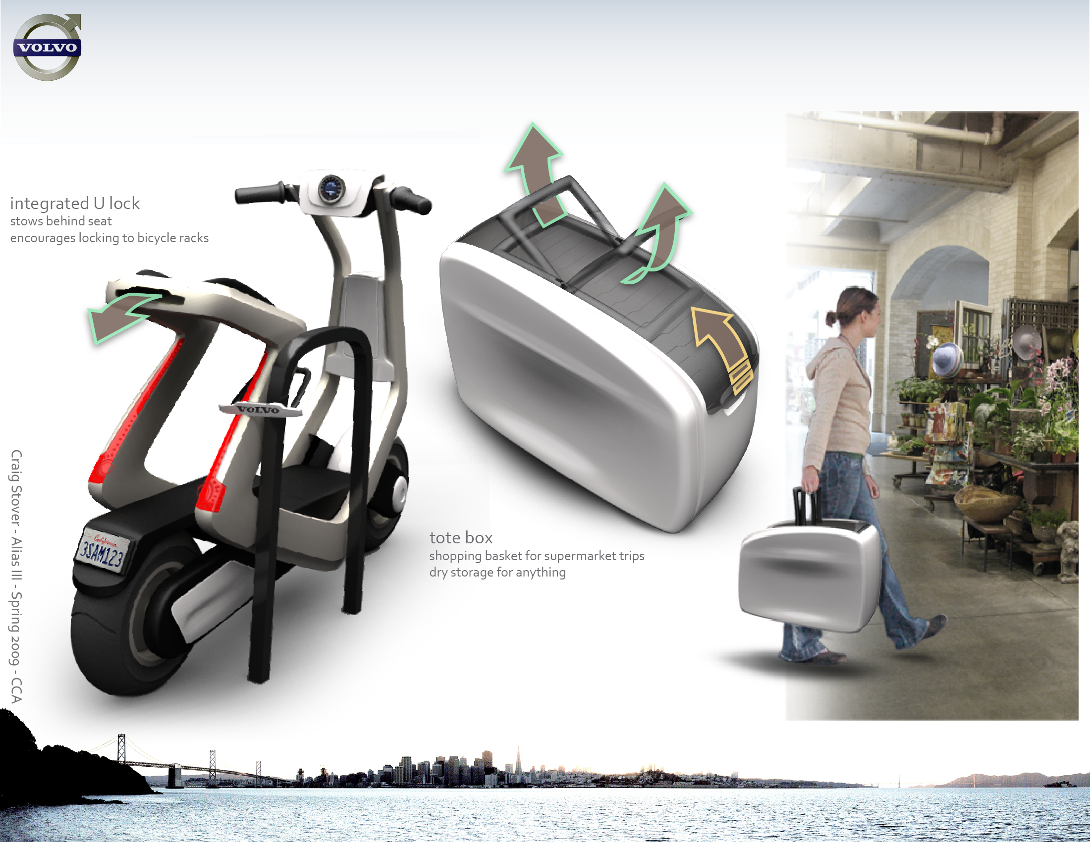 Volvo Urban Electric Scooter by Craig Stover at Coroflot.com