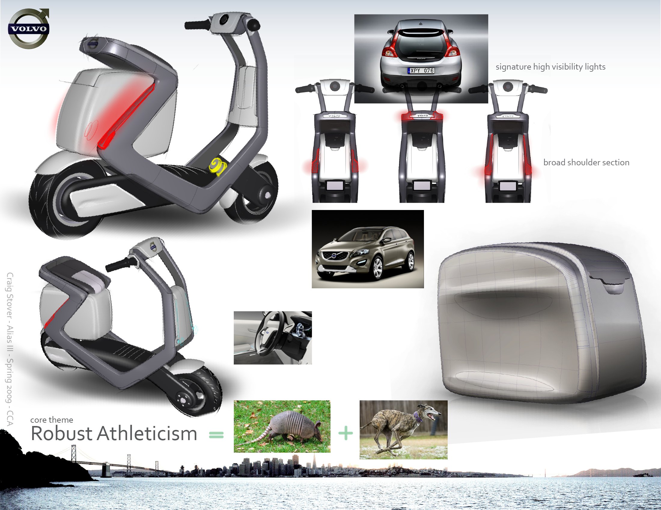 Volvo Urban Electric Scooter by Craig Stover at Coroflot.com