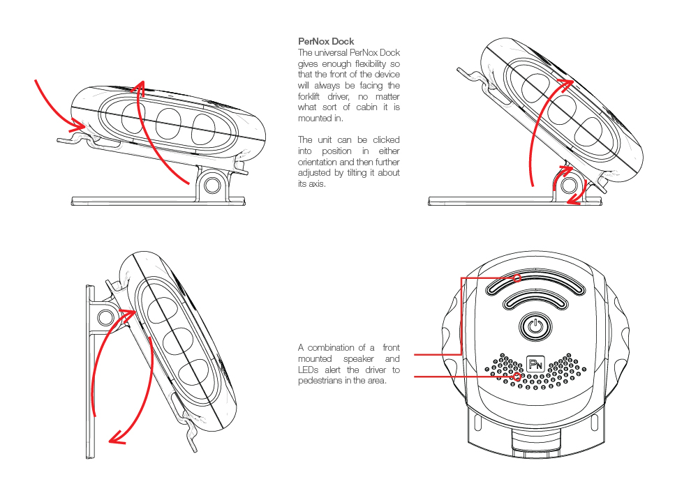 PerNox - Forklift safety device by David Boyce at Coroflot.com