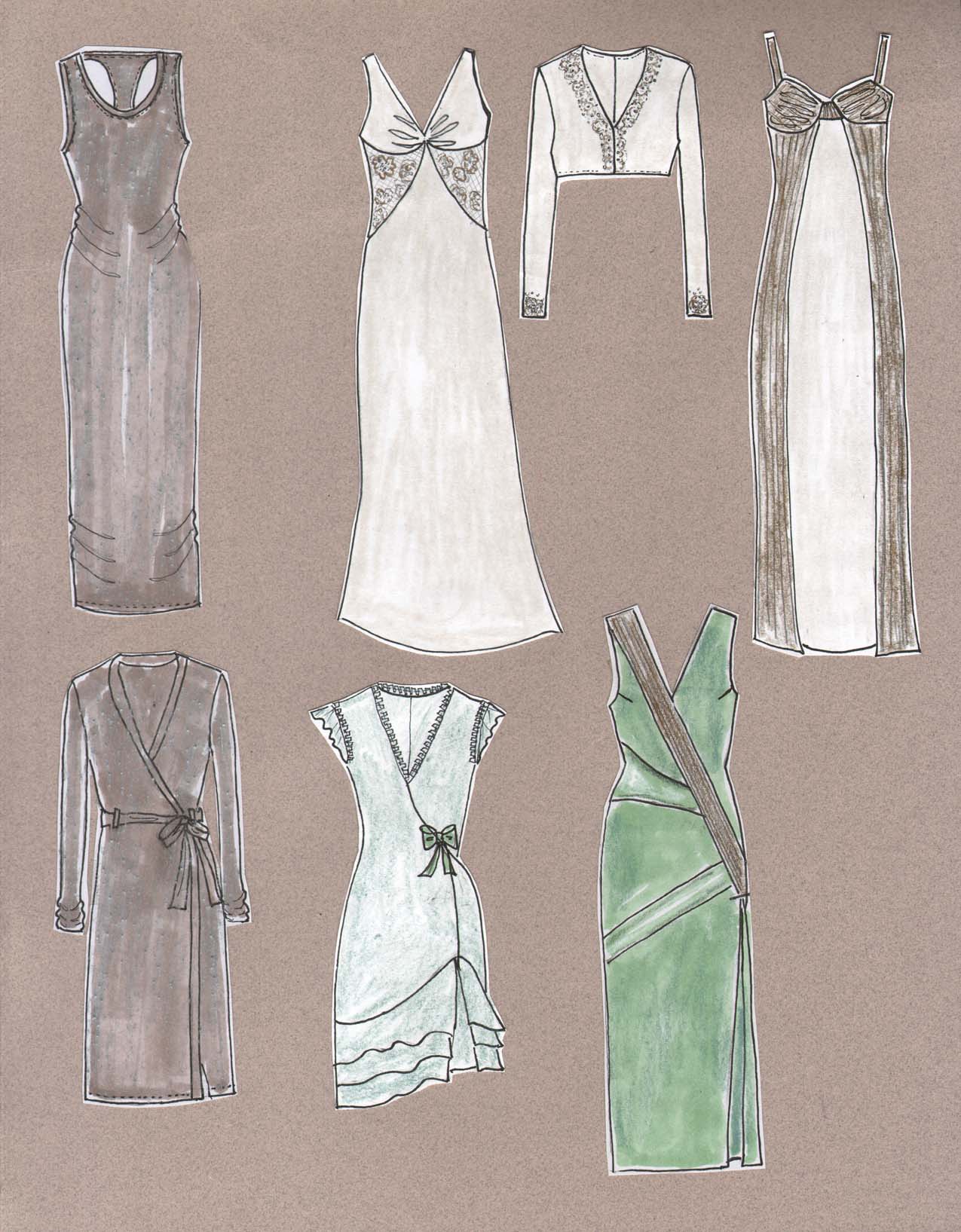 Sketch Book / Hand Drawn Flats by Corey Powers at Coroflot.com