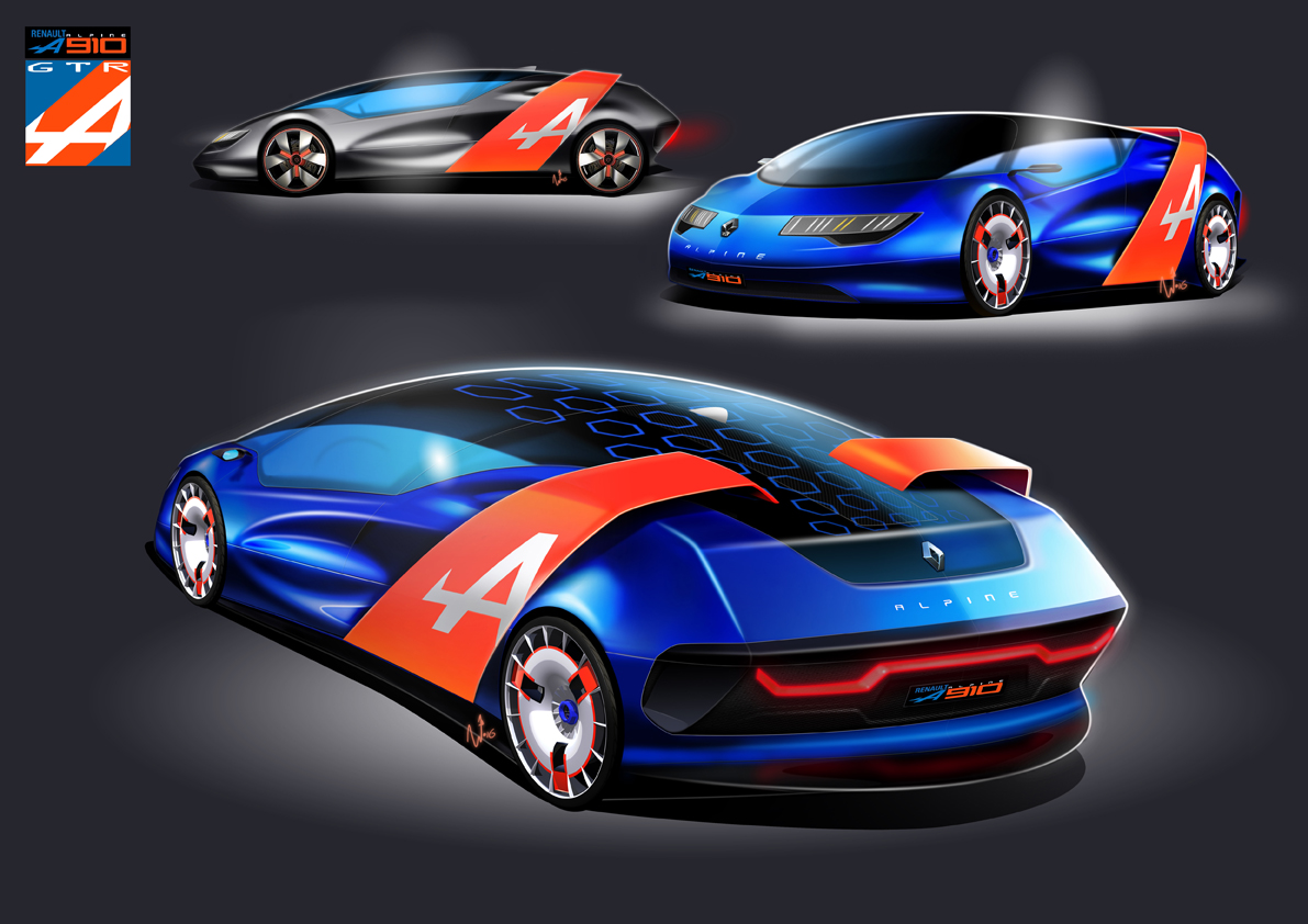 A New Renault Alpine concept by Niklas Wejedal at Coroflot.com