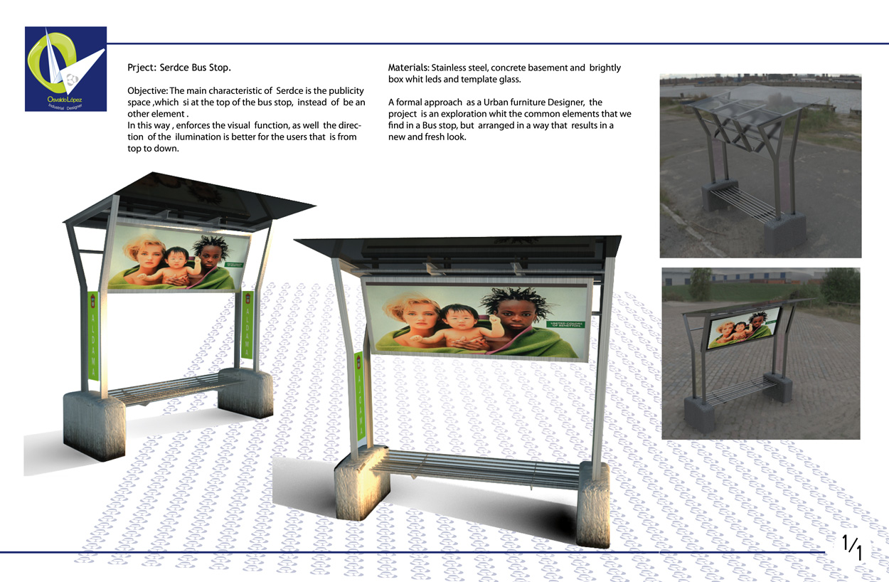 BASIC BUS STOP DESIGN by Osvaldo López at Coroflot.com