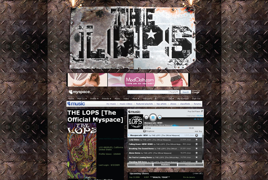 Custom websites & Myspace Layouts by STENO GRAPHICS at Coroflot.com