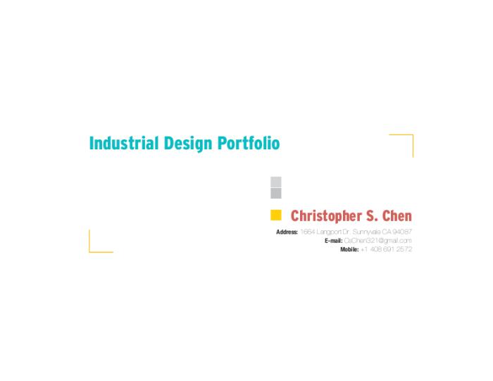 CV & ID Portfolio Sample by Christopher S. Chen at Coroflot.com