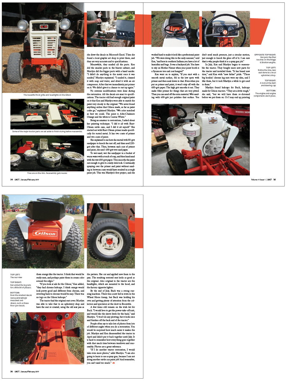 Lawn & Garden Tractor Magazine Layout by Jaime Ferguson at Coroflot.com