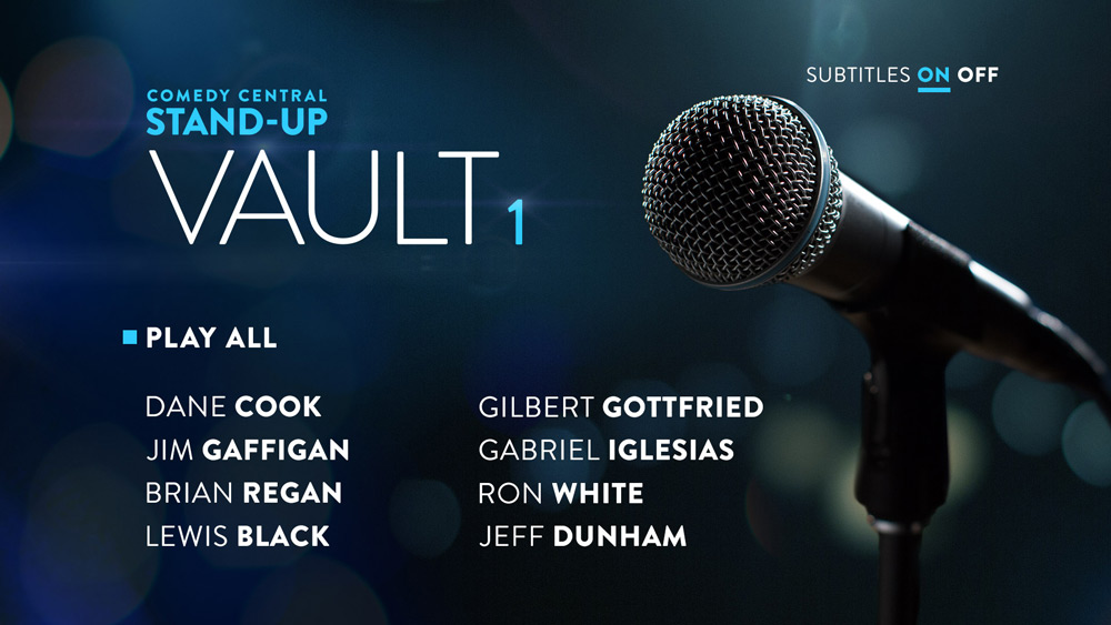 Comedy Central Stand-Up DVD Menus by Karen Dale at Coroflot.com