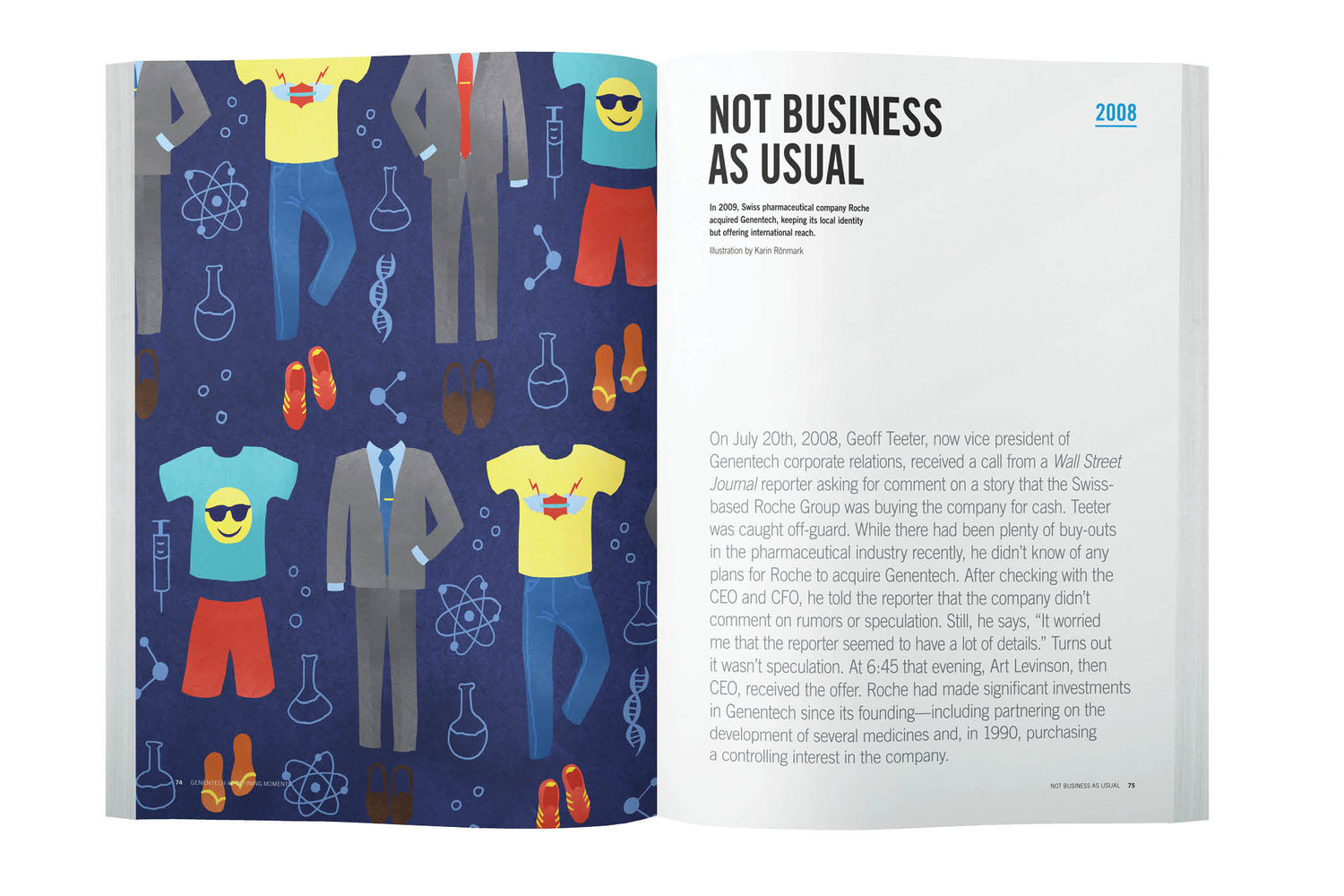 Genentech: 40 Defining Moments Book by Michael Braley at Coroflot.com