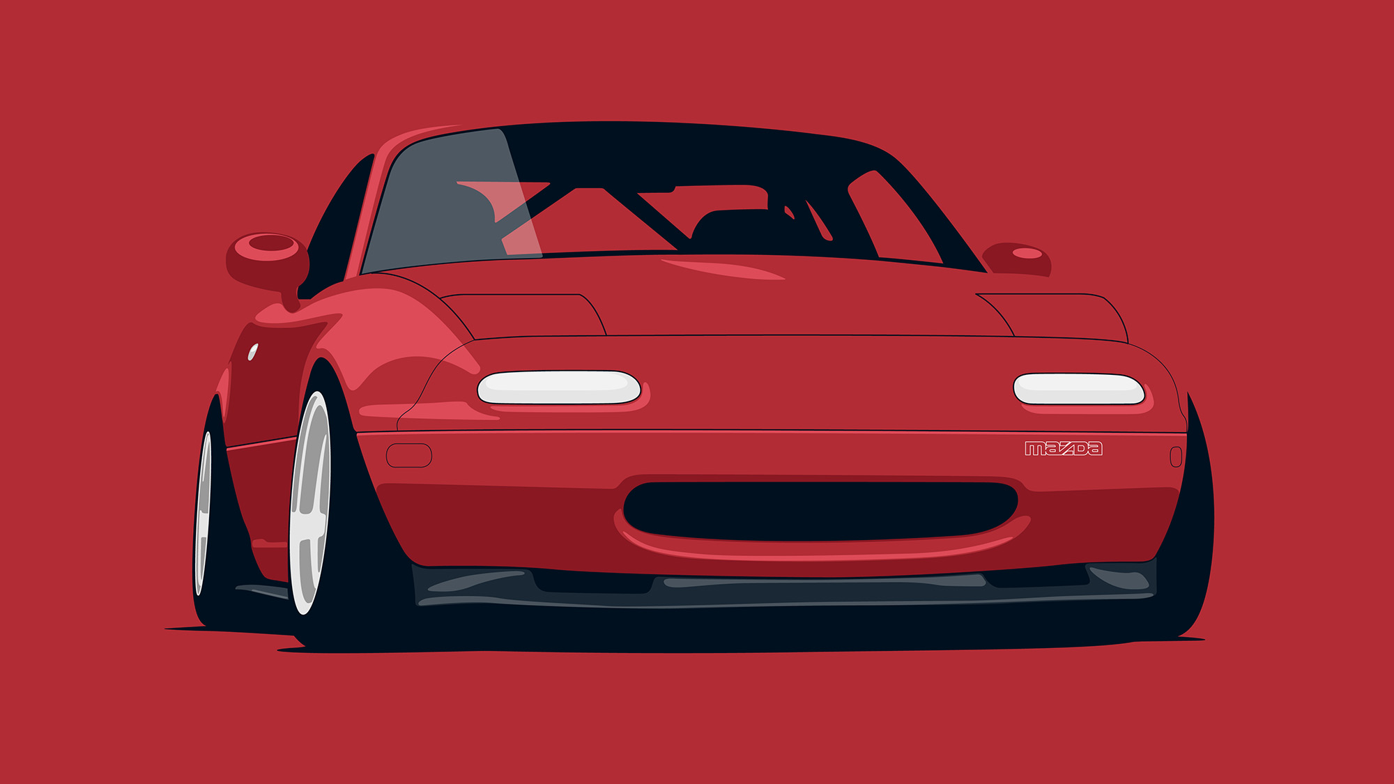 Miata Illustration by Hudson Rio at Coroflot.com