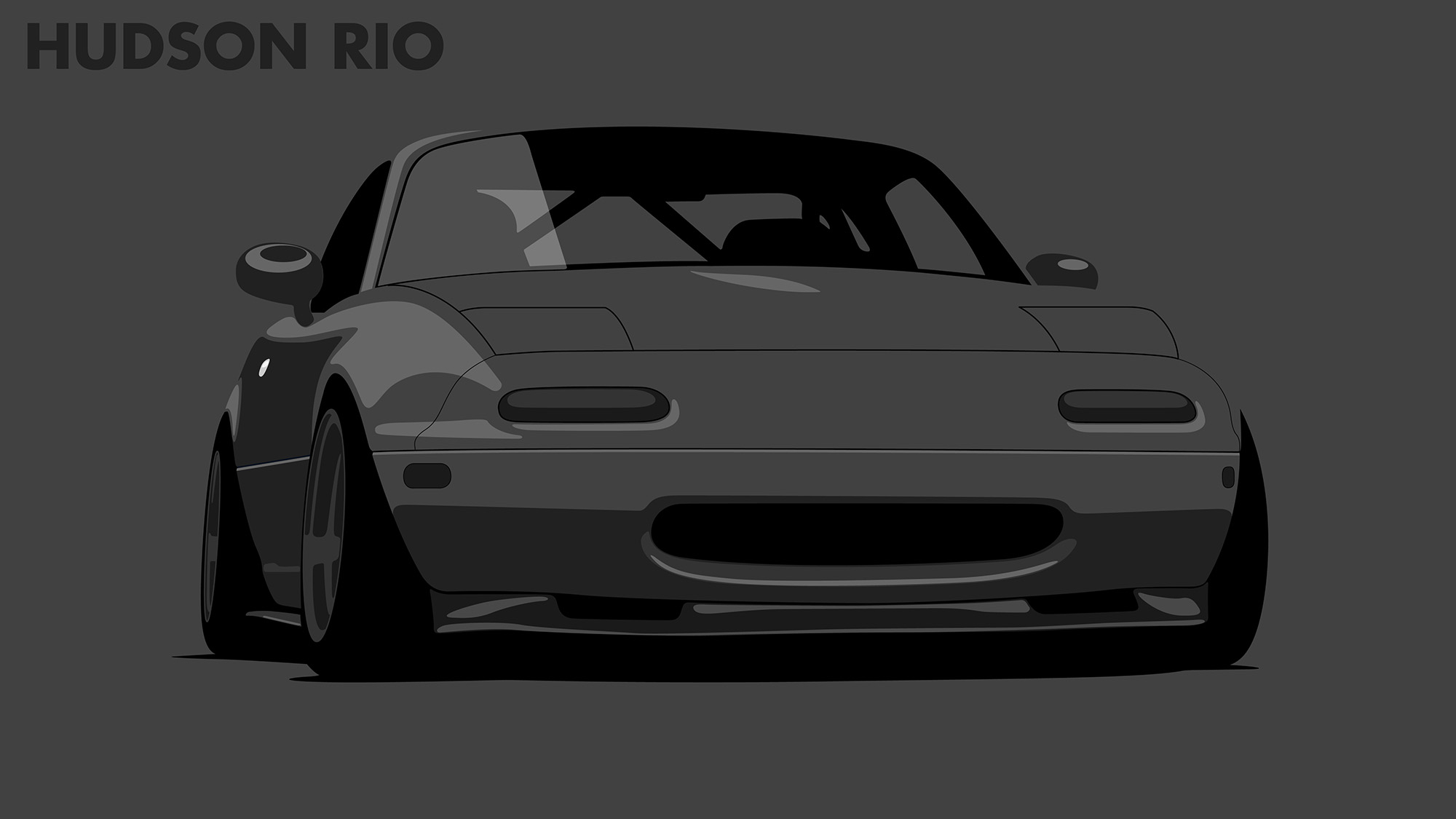 Miata Illustration by Hudson Rio at Coroflot.com
