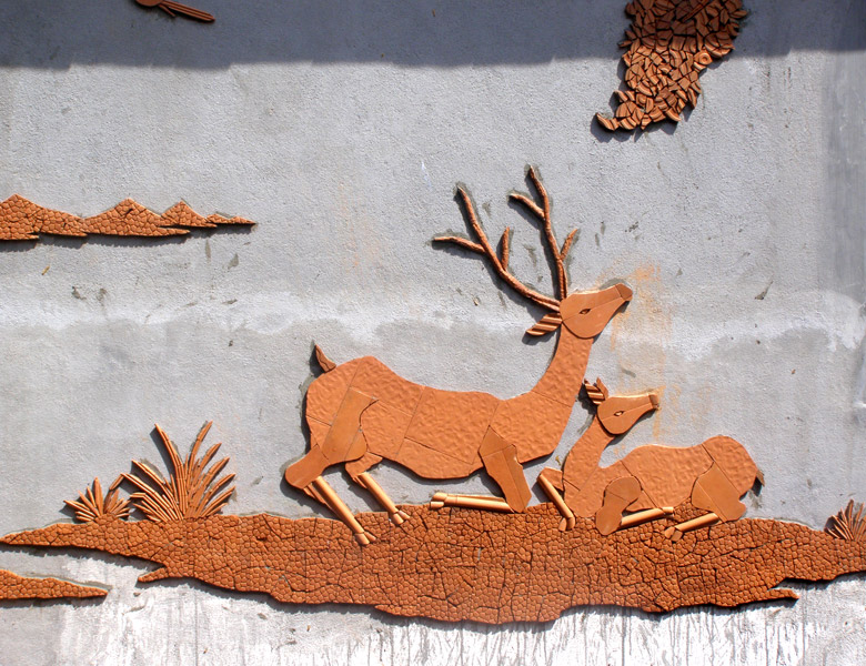 murals Landscapes of terracotta tiles by Ramesh S at Coroflot.com