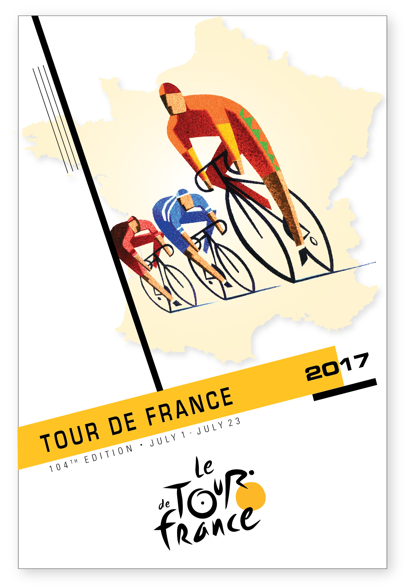 Tour de France poster by Christopher Hadden at Coroflot.com