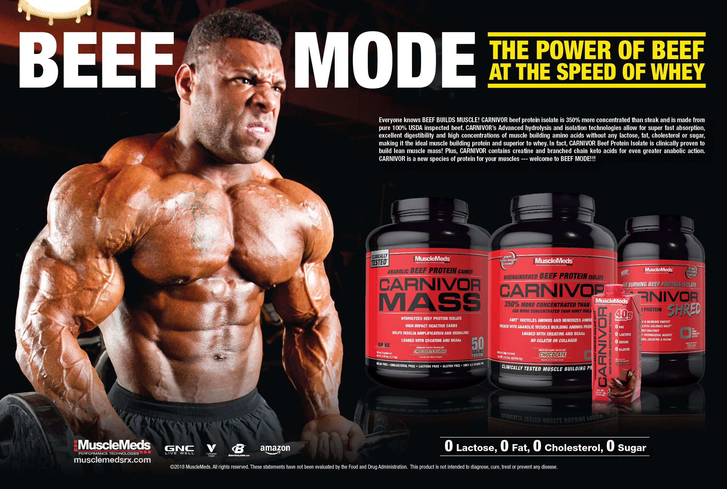 Muscle & Fitness Magazine Carnivor Ad by Gabriel Garcia at Coroflot.com