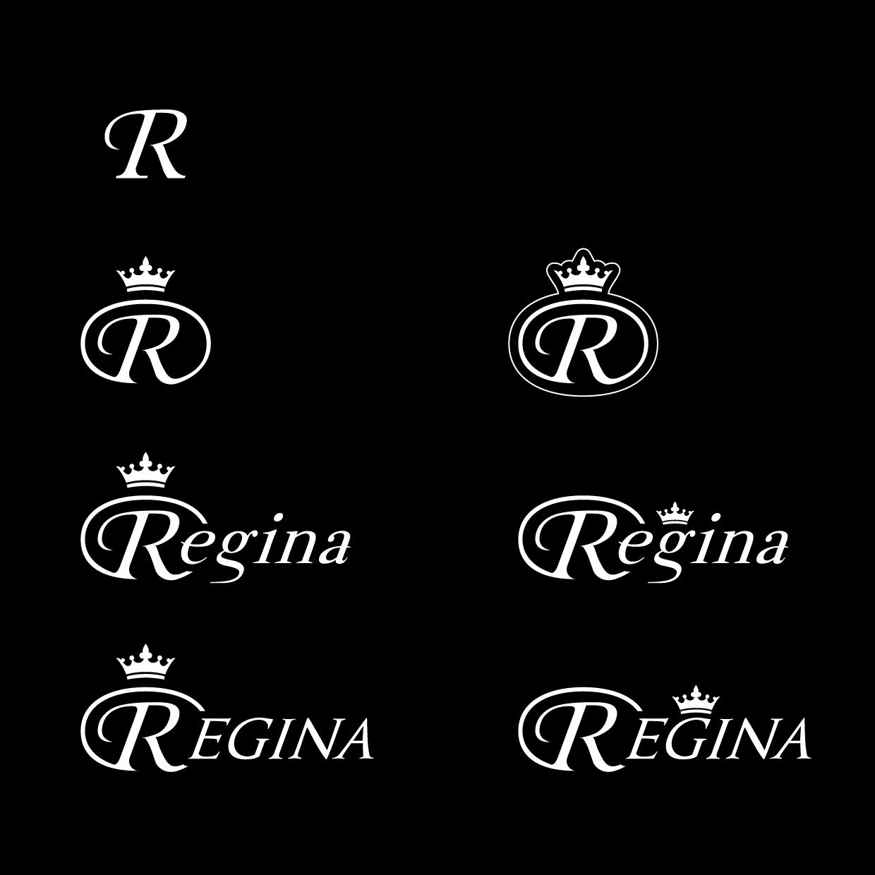 Regina Logo Creation by Cristian Brustur at Coroflot.com