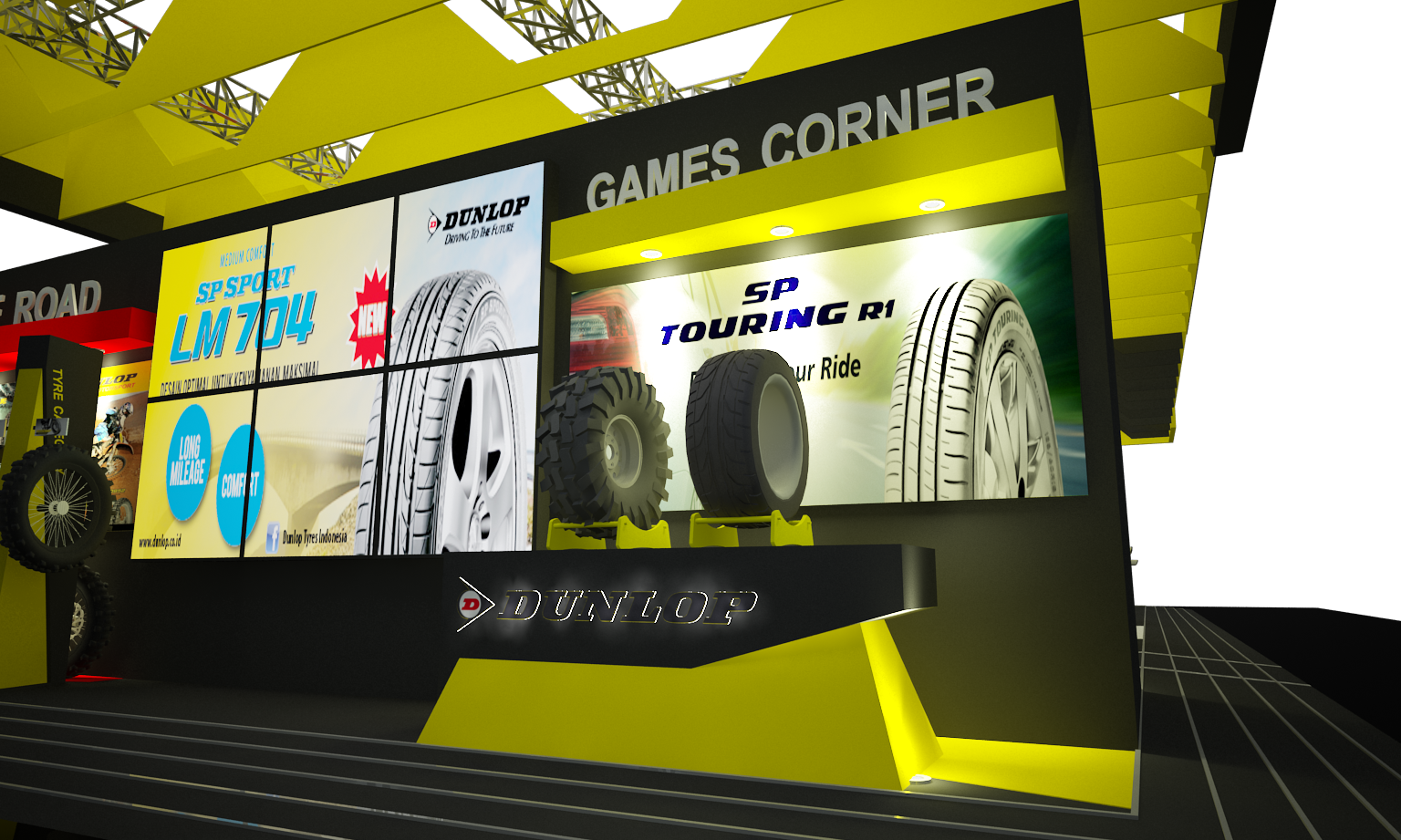 DUNLOP TIRE BOOTH ON GIIAS by BAGUS KOREANTO PUTRO at Coroflot.com