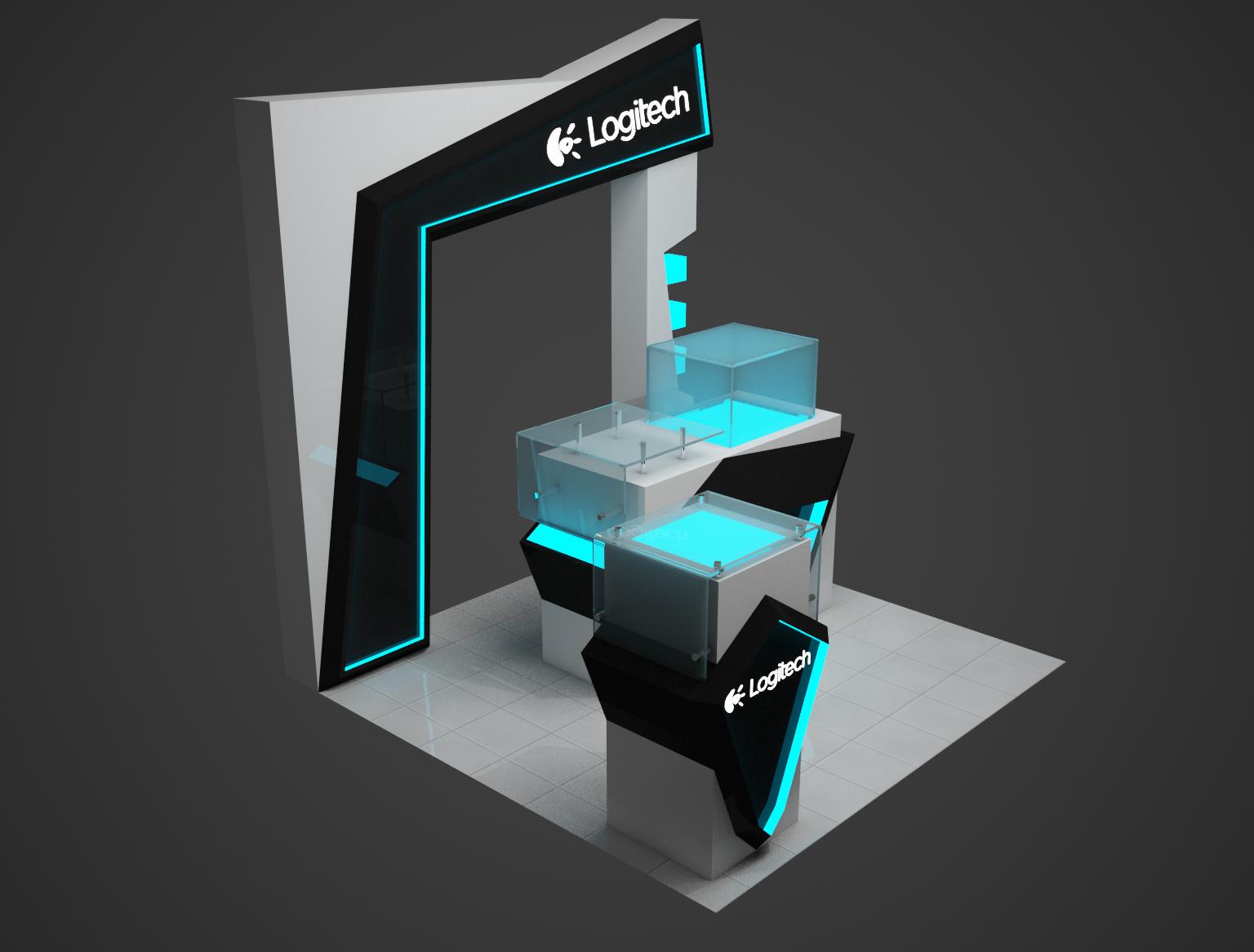 logitech promo booth by BAGUS KOREANTO PUTRO at Coroflot.com