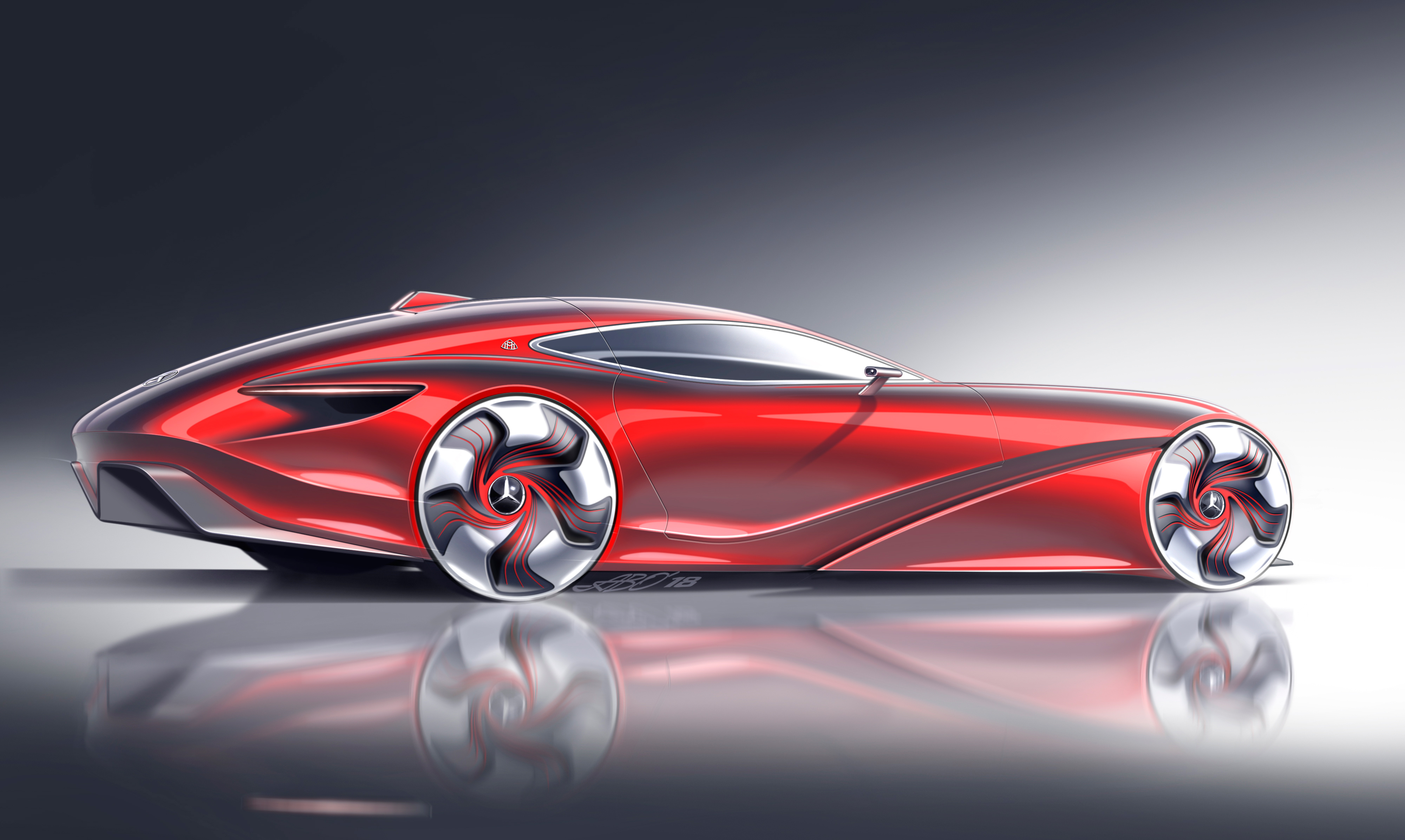 Car renderings by Alexander Opanasenko at Coroflot.com