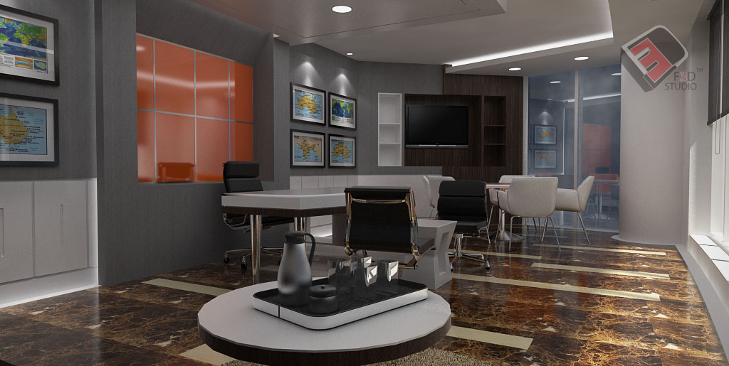 Modern Office Interior - Chairman's Offices by Ferdinand Solas, UAP ...