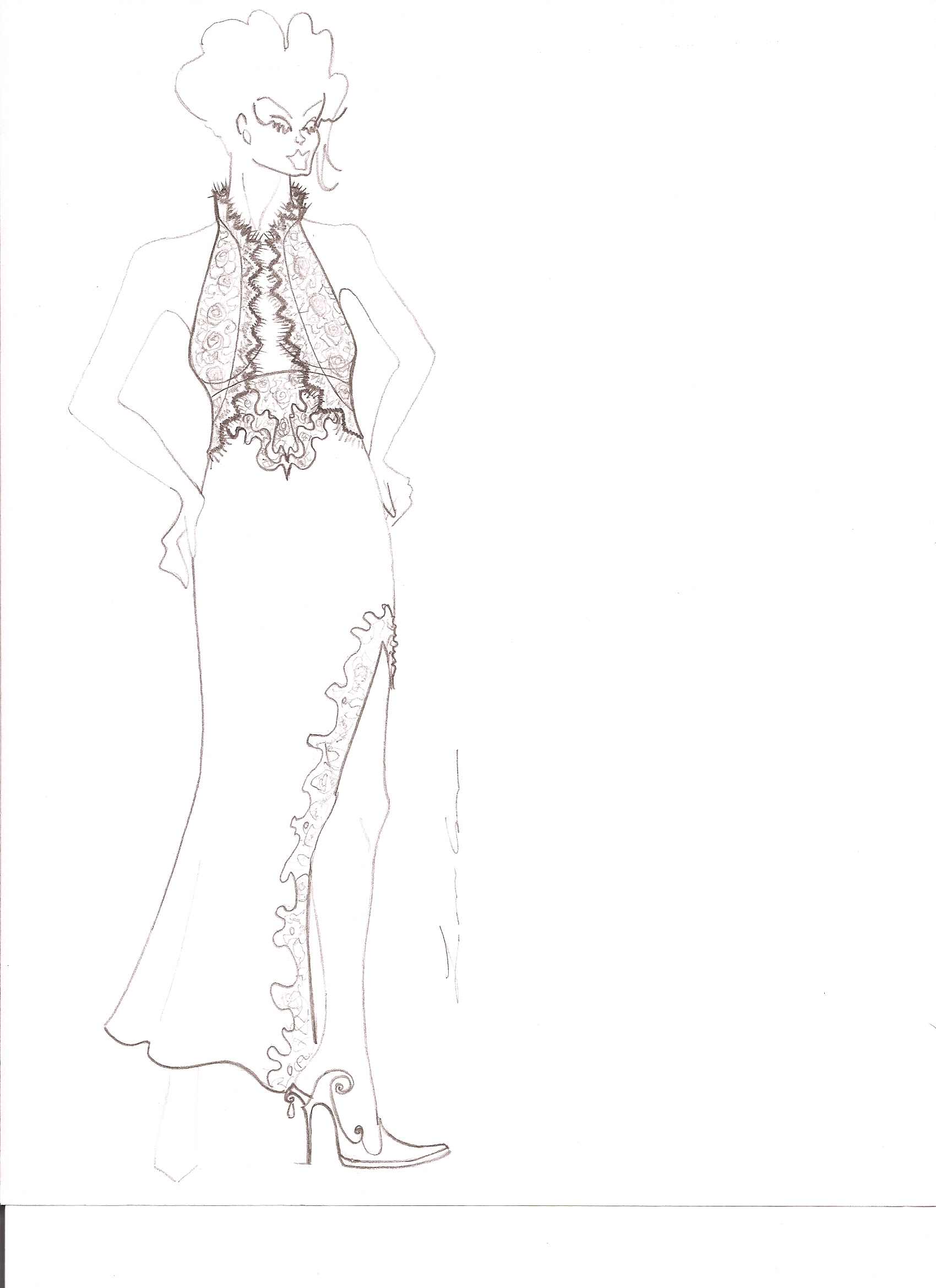lingerie sketches by Lance Gordon Designs at Coroflot.com