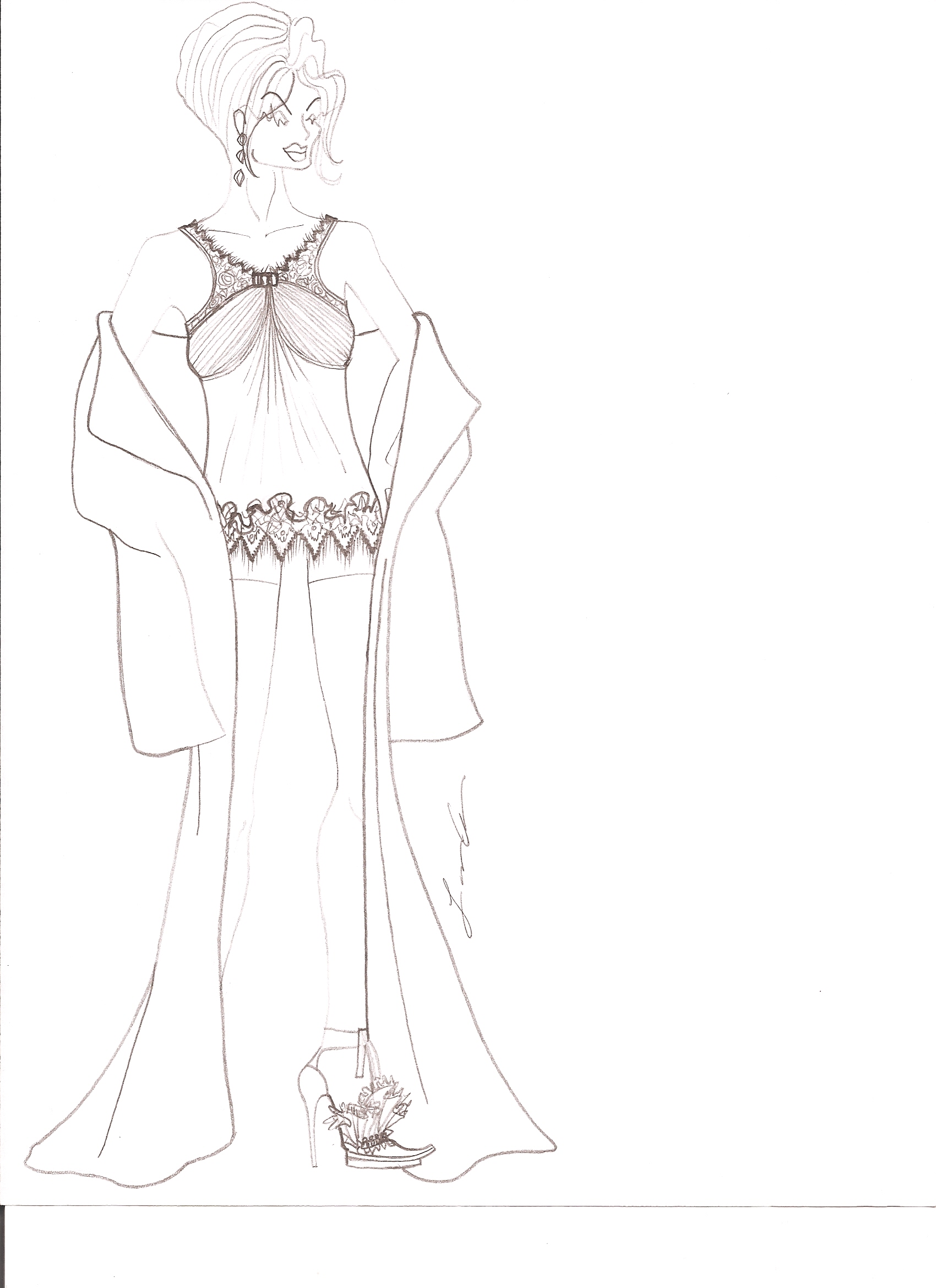 lingerie sketches by Lance Gordon Designs at Coroflot.com