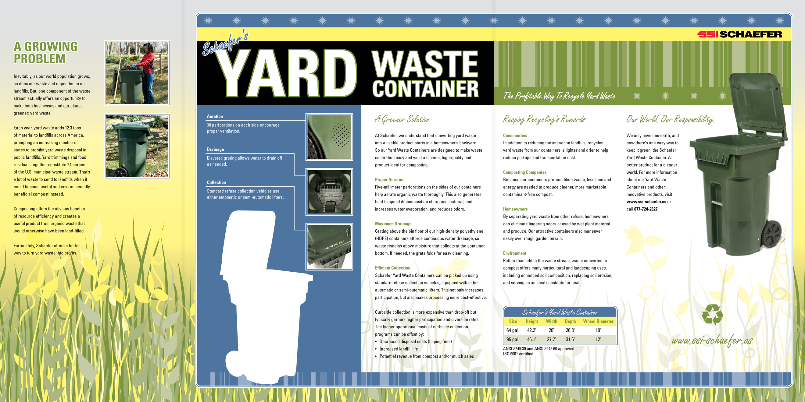 Schaefer Yard Waste Container Brochure by STACIE BERLIN at Coroflot.com