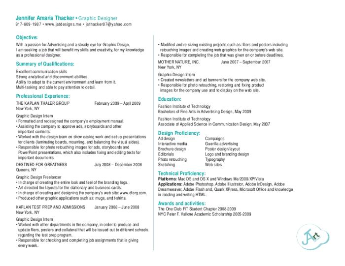 Resume and Samples by Jennifer Thacker at Coroflot.com