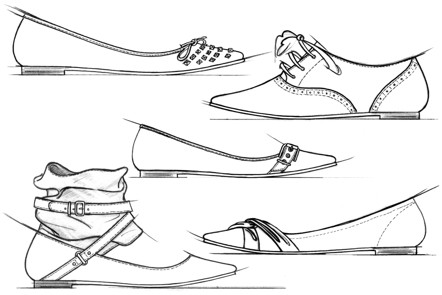 footwear sketches by Jason Clifton at Coroflot.com