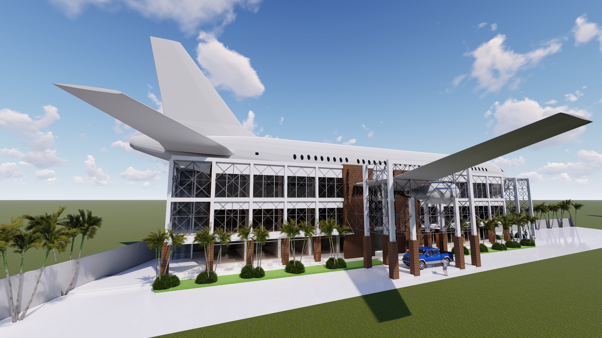 proposed 3 storey building airplane concept by Michael Angelo C. Tilap ...