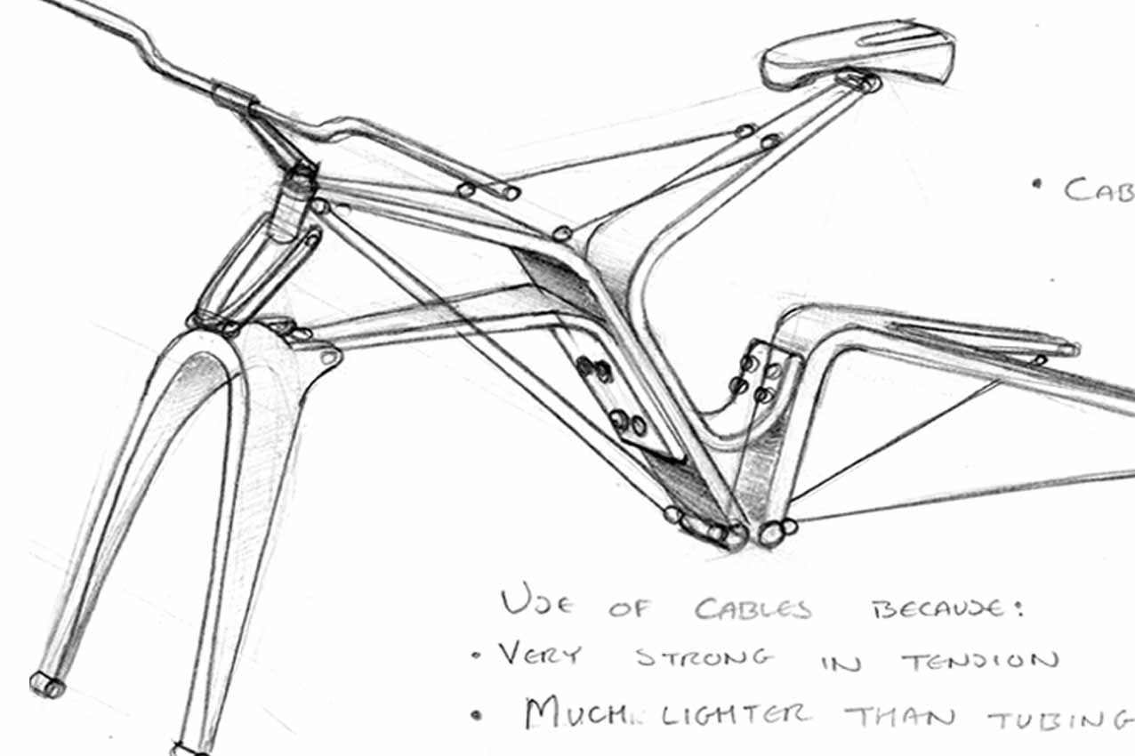 Cable Tensioned Laminate Beam Suspension Bike - 2002 by James Coleman ...