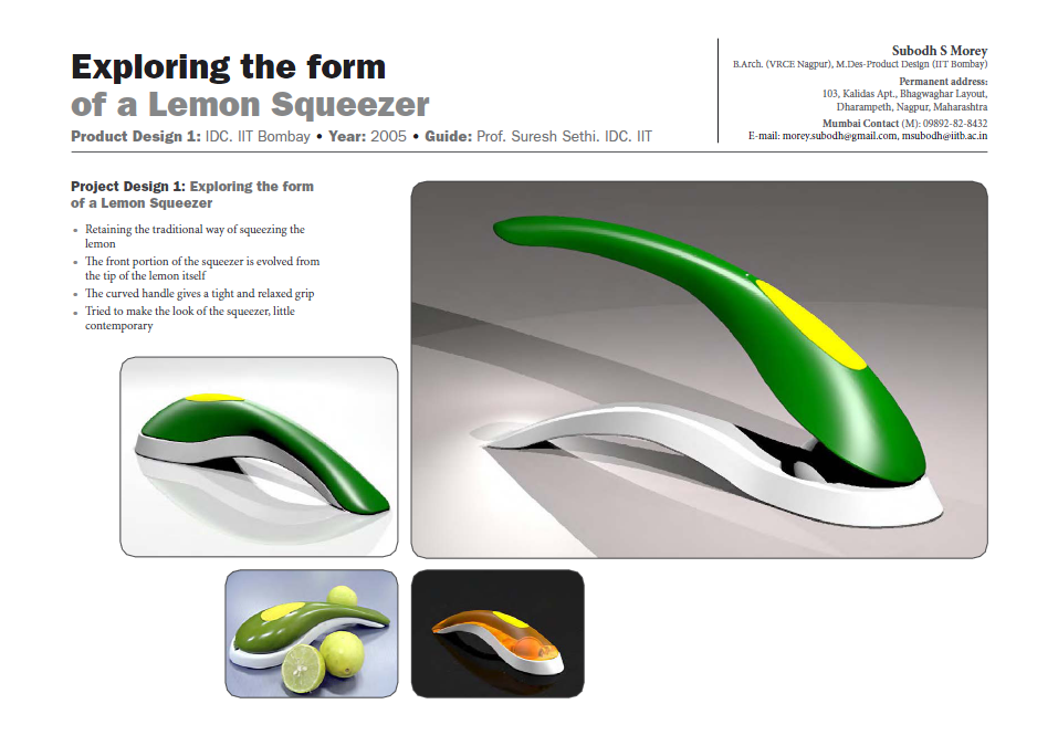 Form Exploration by subodh morey at Coroflot.com