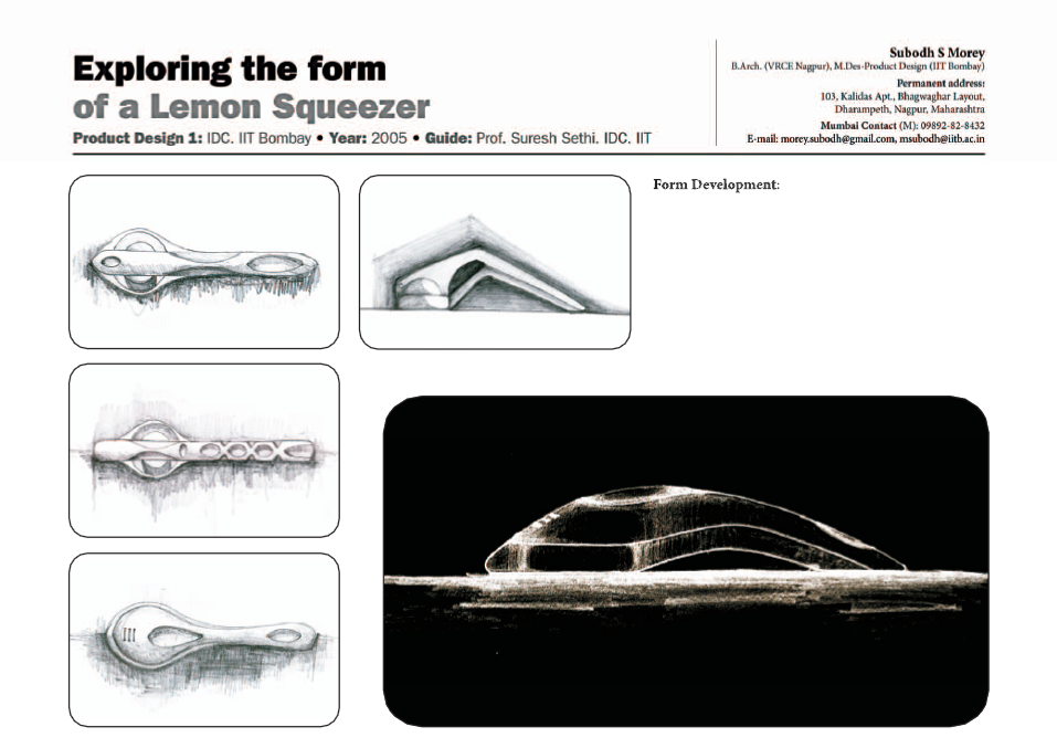 Form Exploration by subodh morey at Coroflot.com