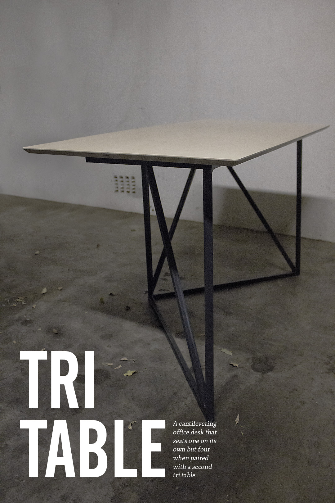 Tri-Table: compact office furniture by Michael Smith at Coroflot.com