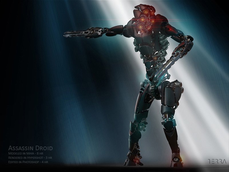 Assassin Droid by Koen Terra at Coroflot.com