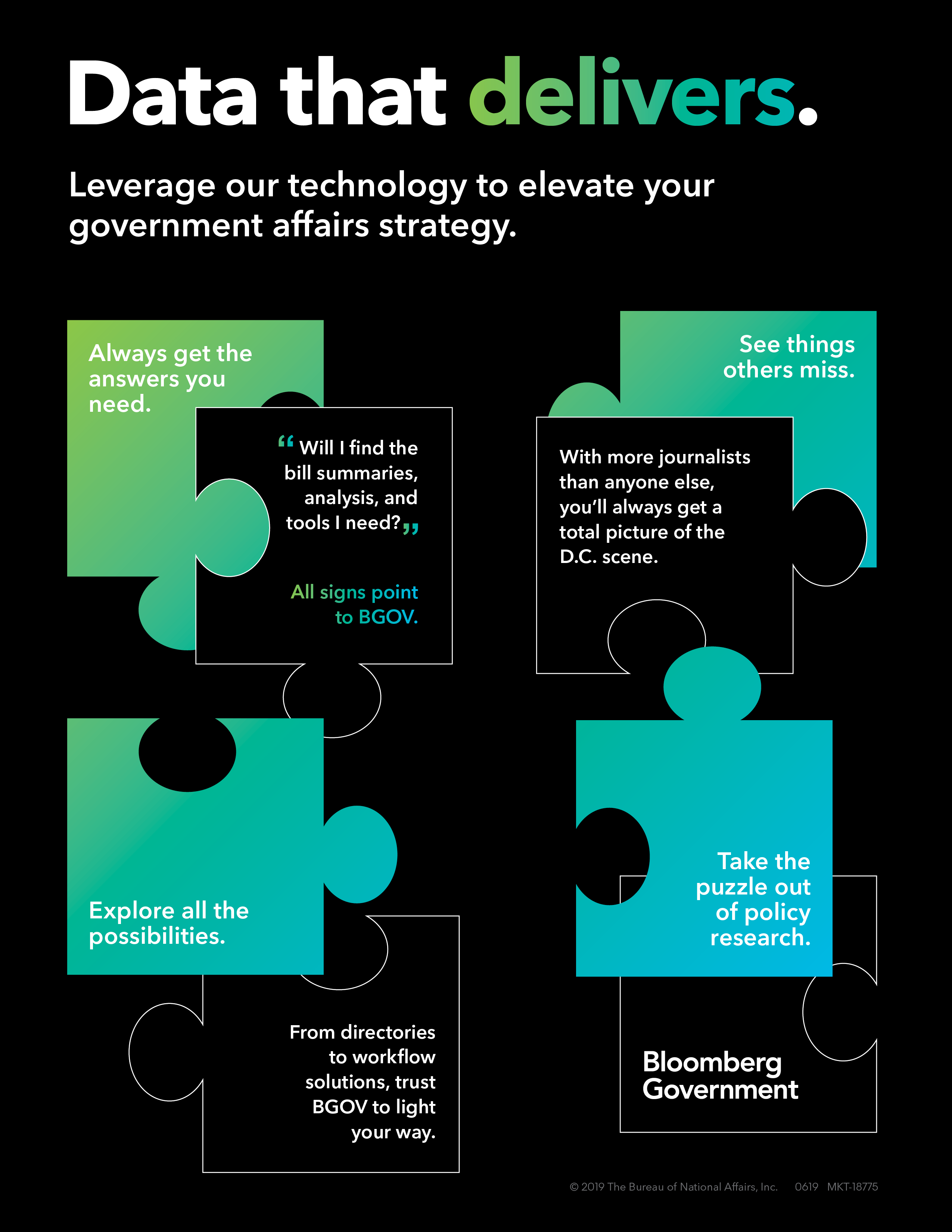 Bloomberg Government Promotional Flyer and Coaster by Brandi Boykin at ...