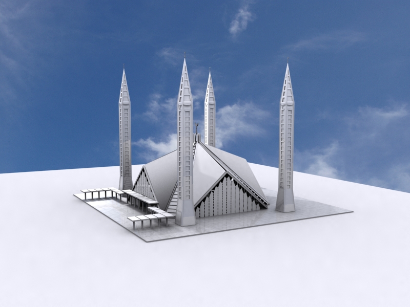 faisal masjid by Syed Farooq Ahmed CG ARTIST at Coroflot.com