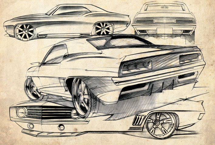 Muscle Car designs and concepts by Sean Smith at Coroflot.com