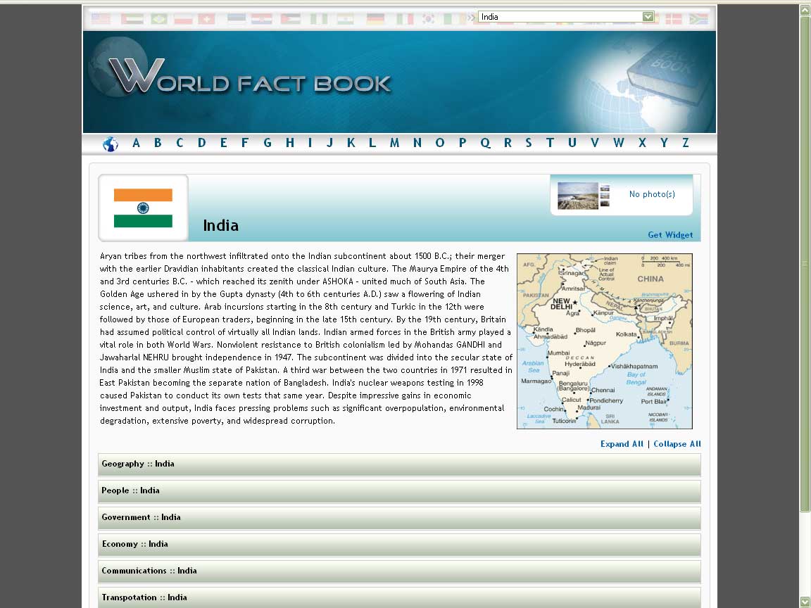 World Fact Book by Prabhakaran S at Coroflot.com