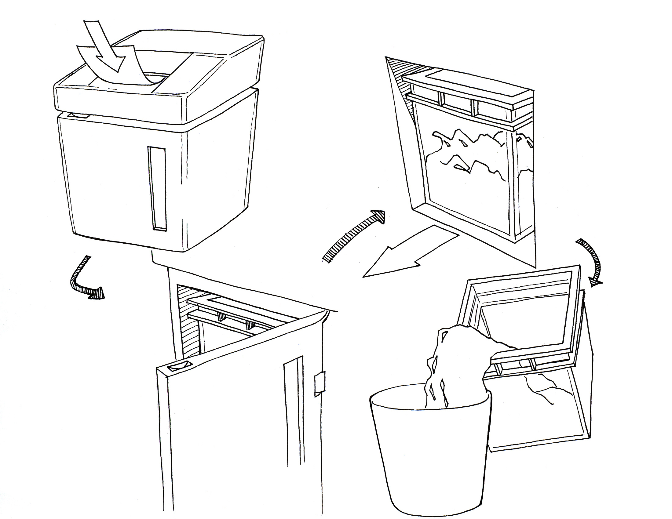 sketches - paper shredder by Yongseok Hong at Coroflot.com