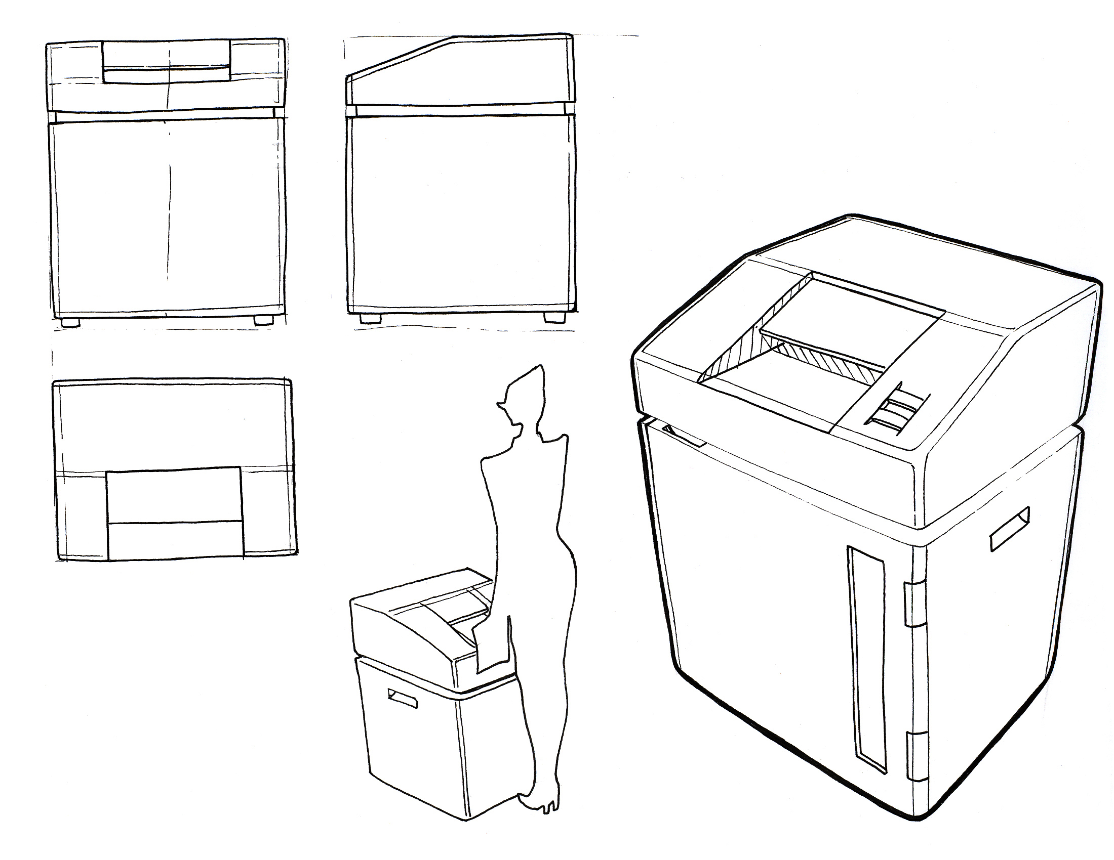 sketches - paper shredder by Yongseok Hong at Coroflot.com