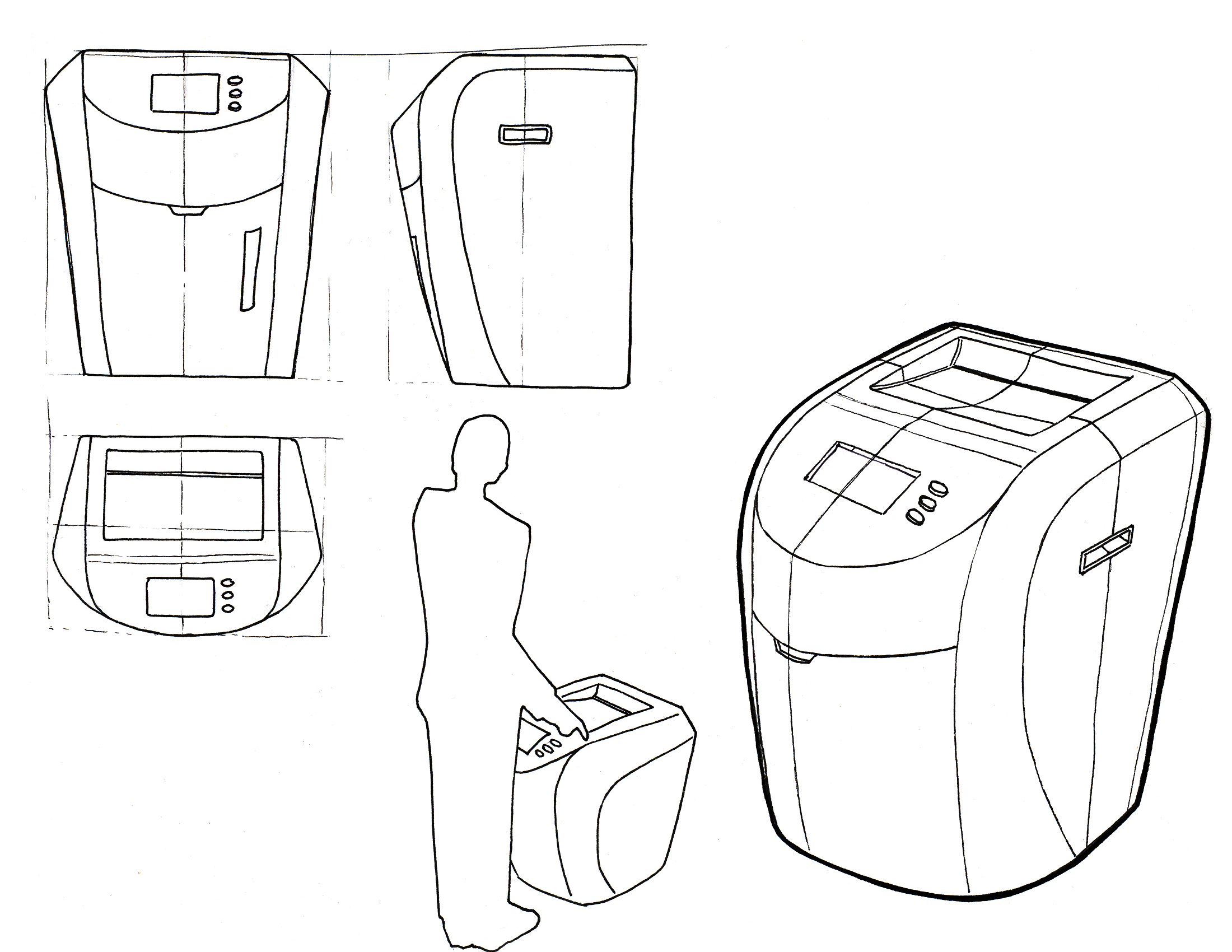 sketches - paper shredder by Yongseok Hong at Coroflot.com
