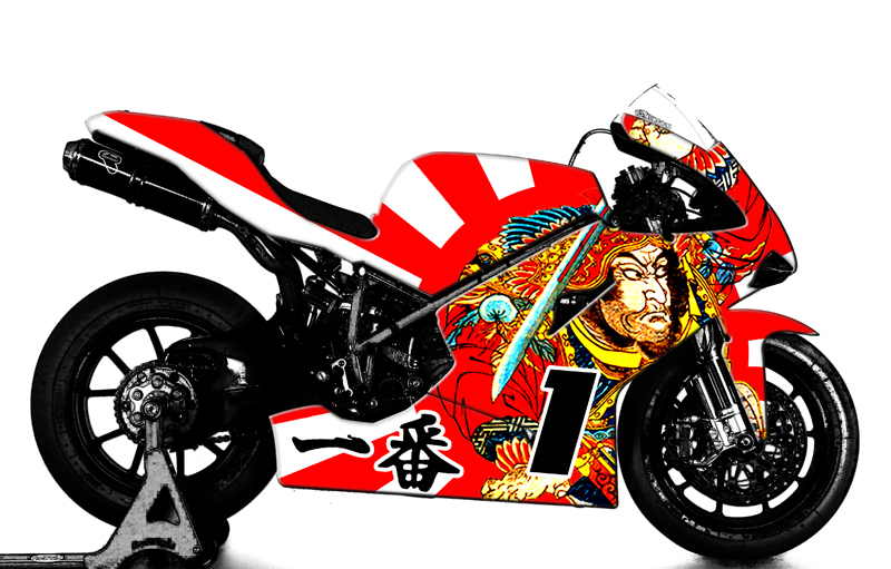 Motorcycle graphics with Photoshop! by Erik Gutierrez at Coroflot.com