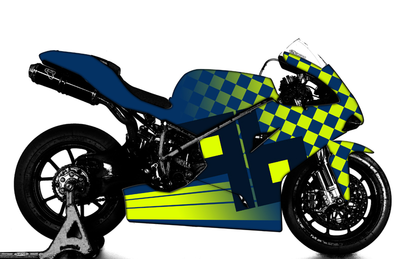 Motorcycle graphics with Photoshop! by Erik Gutierrez at Coroflot.com