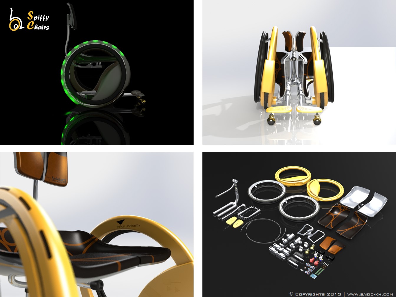 Spokeless Smart Wheelchair by Saeid Khajevand at Coroflot.com
